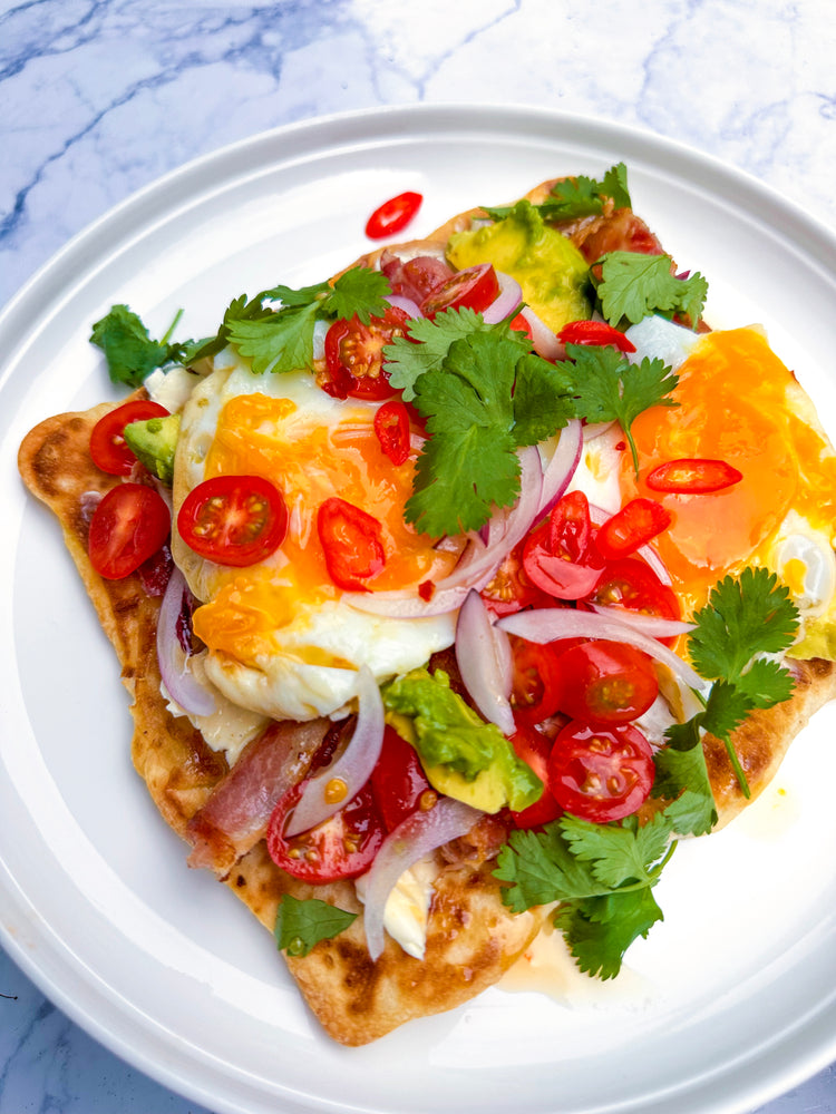 Breakfast bacon and egg garlic roti wrap – Miss Polly's Kitchen