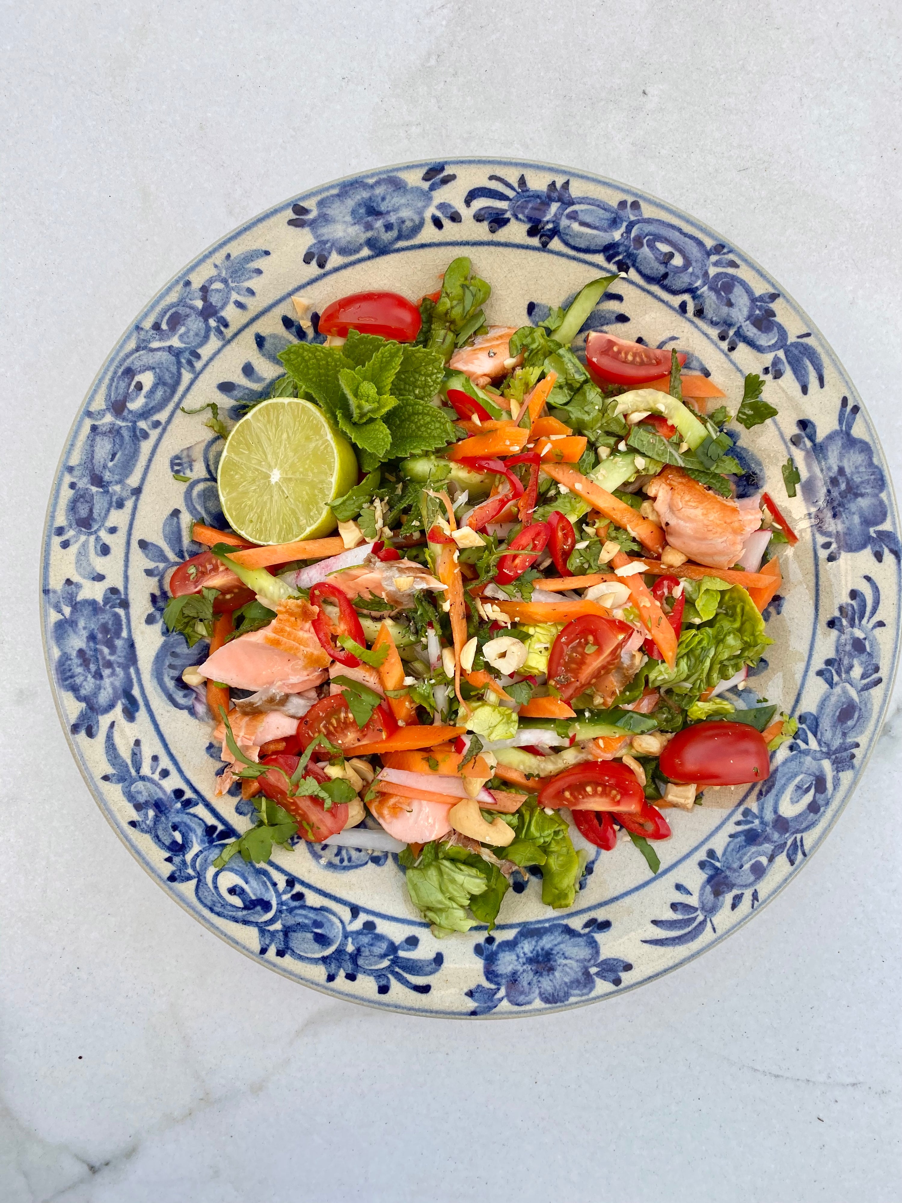 Vietnamese inspired salmon salad – Miss Polly's Kitchen
