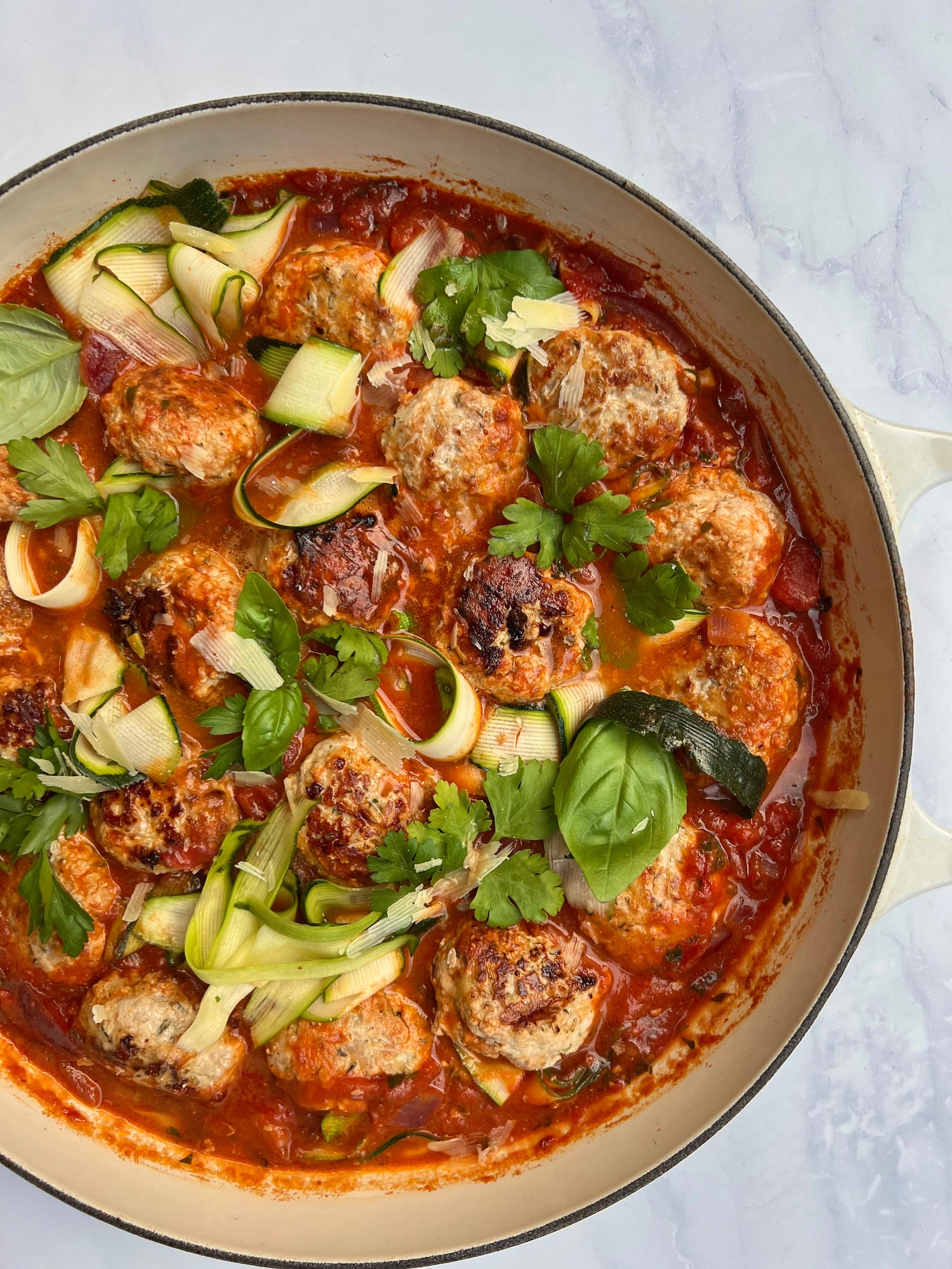 Ricotta pork meatballs with a rich tomato sauce – Miss Polly's Kitchen